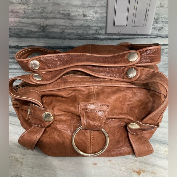 gustto | Bags | Gustto Baca Vintage Brown Italian Soft Leather Large ...